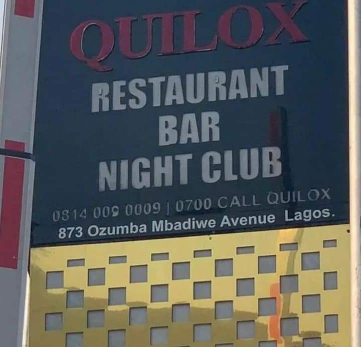 Lagos State Government Shuts Down Quilox Club Over Noise Pollution ...