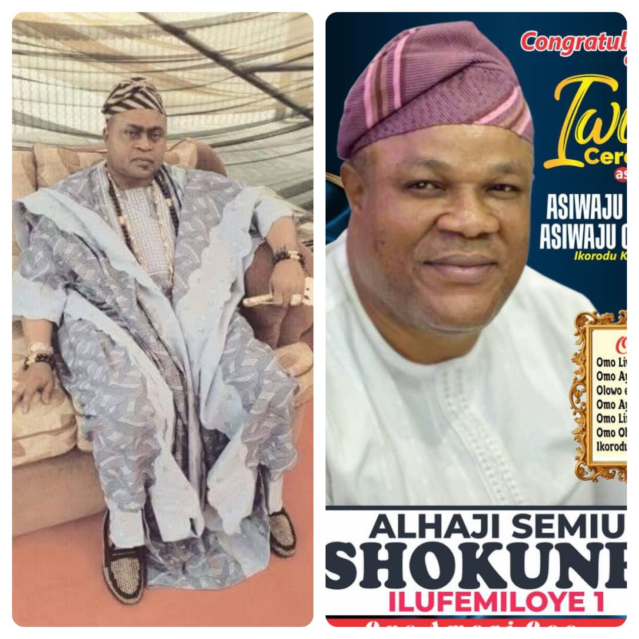 Oba Kabir Shotobi Dethrones Akanni Andus as Asiwaju Eleluku of Ikorodu ...