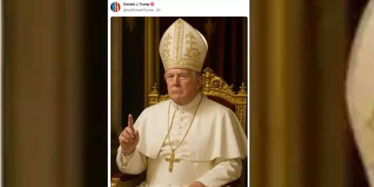 Trump Sparks Outrage with AI-Generated Image of Himself as Pope Amid ...